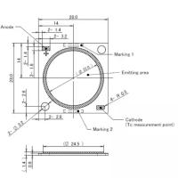 China HY 2825 COB LED High Power 100W High Brightness PPF For Plant Growth Lighting for sale