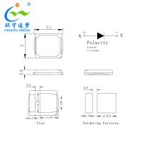 China Therapy Light Red Blue Infrared Red 3030 LED SMD Chip 120° Viewing Angle 3 Year Warranty for sale