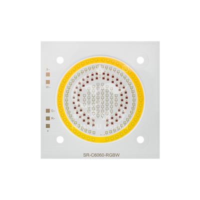 China High Power 6060 COB Tunable RGBW 32-38V LED CHIP High CRI COB LED for sale