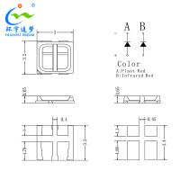 China Dual Color 3030 SMD LED Chip 660nm 850nm 730nm 1072nm Two Colors Spectrum Customization Available 1W For Therapy hat cap for sale
