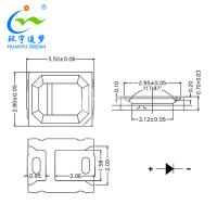 China Surface Mount 2835 Red Infrared Red 660nm 730nm 850nm SMD LED Chip 0.5W 1W 2V 150mA Wide Viewing Angle for Plant Grow Light and Greenhouse lights for sale