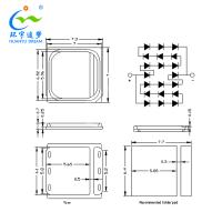 China High Power 10W 20W High Voltage 6V 9V 12V 18V 36V 72V 7070 LED Chip Amber Warm White 3000K 1000LM 2000LM 120° View angel for sale