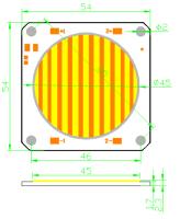 China High power 200W+200W 300W+300W Output  Dual CCT COB LED 5050 Chip 2700K 6500K Ra98 for large-scale customized projects, intelligent lighting, stage lighting, and film and television fill lights for sale