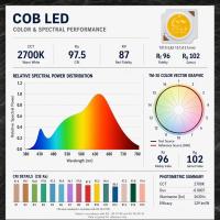 China High-Efficacy 100lm/W CRI 98 Full Spectrum COB LED HY-COB-FB - Premium Retail Showcase & Gallery Lighting for sale