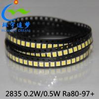 China HuanYu Dream 2835 SMD LED 0.2W 0.5W 3V 60mA Cold Warm White 3000K 4000K 6000K High Efficiency 24-85LM LED Strip Light Chip for sale