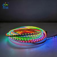 China WS2812B Side Emitting LED Strip SMD4020 Addressable RGB 160LEDs/m 5V Programmable Pixel Flexible 5mm Narrow PCB IP20 5m/Roll for sale