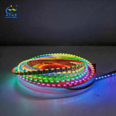 China WS2812B Side Emitting LED Strip SMD4020 Addressable RGB 160LEDs/m 5V Programmable Pixel Flexible 5mm Narrow PCB IP20 5m/Roll for sale