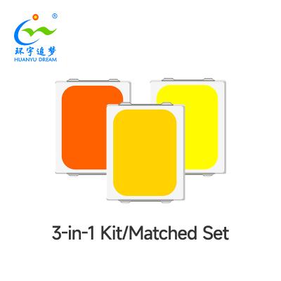 China High CRI SMD 2835 LED 3-Channel Wide CCT Mixing LED Chip 60mA 5.5-5.8V 3-Piece Set for Tunable White and Circadian Lighting for sale