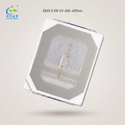 China SMD 2835 UV LED 405nm 0.5W Ultraviolet LED Diode for UV Curing Resin, Epoxy and Printing Ink, RoHS for sale