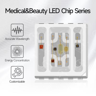 China 5054 Six Color Beauty Therapy SMD LED Chip 415nm 530nm 590nm 630nm 830nm 1070nm for sale