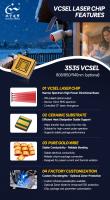 China 3535 VCSEL IR LED Chip 808nm 850nm 940nm 3W Pulsed Laser Infrared Emitter for ToF LiDAR 3D Sensing for sale