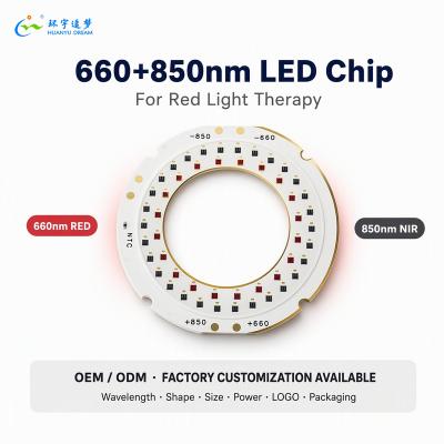 China 24V Circular COB LED Chip 660nm 850nm Ring Module Board for Red Light Therapy Device Beauty Lamp for sale