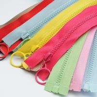 China #5 Resin Zipper With Colorful Teeth For Garment In Pink for sale