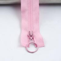 China #5 Resin Zipper With Colorful Teeth For Garment In Pink for sale