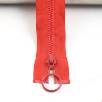 China #5 Resin Zipper With Colorful Teeth For Garment In Pink for sale