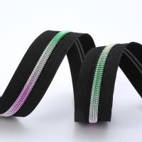 China #5 Nylon Zipper Rainbow Teeth For Garments Suburban Wear Formal Dress for sale