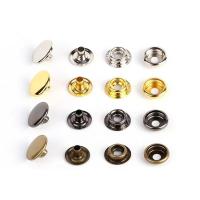 China Zinc Alloy Brass Metal Press Stud Button Prong Snap Fastener Button For Garment for sale