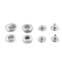 China Zinc Alloy Brass Metal Press Stud Button Prong Snap Fastener Button For Garment for sale