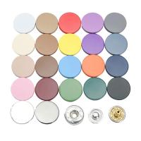 China Decorative Accessories  Round Press Zinc Alloy Custom Metal Snap Buttons For Clothes for sale