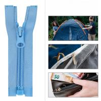 China Factory Hot Wholesales 3# 5# 7# 8# 10# Nylon Long Chain Zipper Same Color Teeth Zip Colorful Nylon Zipper For Bag Clothing Shoes for sale