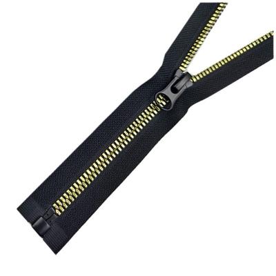 China Custom Size Logo 5# Resin Zipper Plastic Molded Zipper Derlin Zipper for sale
