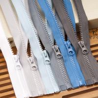 China Custom Size Logo 5# Resin Zipper Plastic Molded Zipper Derlin Zipper for sale