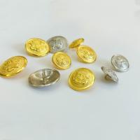 China Embroidered Custom Metal Brass Round Buttons With Plating Finish Snap Button for sale