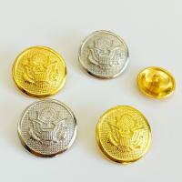 China Embroidered Custom Metal Brass Round Buttons With Plating Finish Snap Button for sale