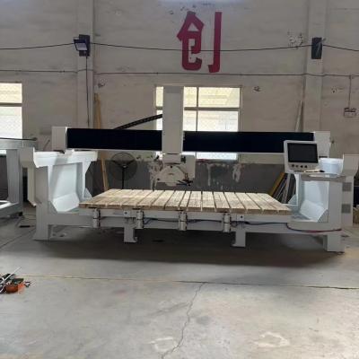 China 4+1 Axis Stone Bridge Cutting Machine Motor Engine Gearbox Granite/Marble Customizable Cutting Length 3200mm ZEUS CNC 220V/380V for sale