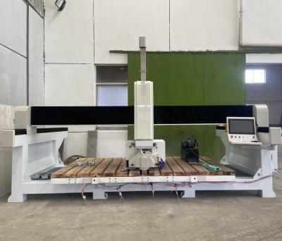 China ZEUS 4 Axis 4+3 Bridge Cutting Machine Granite Marble 15KW Motor Pump CNC Stone Saw Cutter Customizable 220V/380V High Safety for sale
