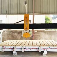 China ZEUS 4+3 Stone Cutting Machine for Granite Marble Bridge Use with PLC & Motor Core Components 380V 15kW 100mm Max Thickness for sale