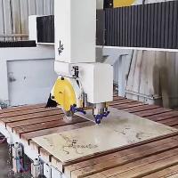 China ZEUS 4+3 Stone Cutting Machine for Granite Marble Bridge Use with PLC & Motor Core Components 380V 15kW 100mm Max Thickness for sale