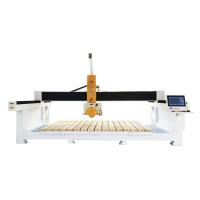 China ZEUS 4+2 Axis Bridge Cutting CNC Machine HD Camera Stone Suction Cup for Granite with Core Motor Component 15 kW 3200mm for sale