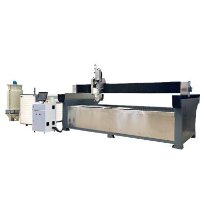 China ZEUS Five Axis Waterjet Stone CNC Engraving/Cutting Machine with Core Components High Safety 3800mm Max Cutting Length for sale