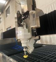China ZEUS Five Axis Waterjet Stone CNC Engraving/Cutting Machine with Core Components High Safety 3800mm Max Cutting Length for sale