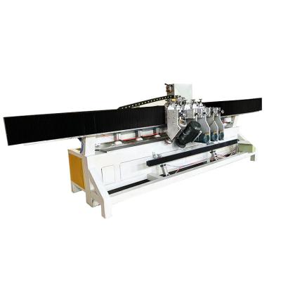 China ZEUS 45 Degree Chamfering Machine One Cutting and Four Edgeing with PLC Control and Gear Drive Stone Grinding 7.5kw Motor Power for sale