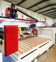 China 3 Axis 15 kW CNC Bridge Cutting Machine for Granite with Motor Customizable Stone Cutting 1500mm Max Cutting Length for sale