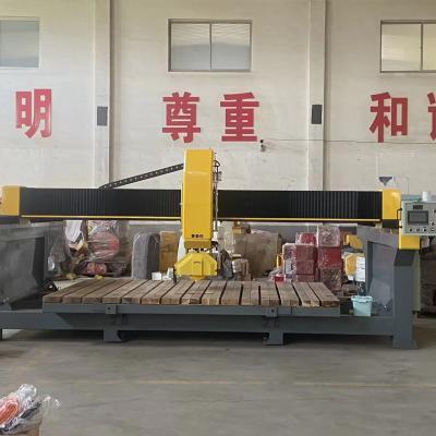 China ZEUS 3 Axis Bridge Cutting Machine Granite Marble High-accuracy 15kW Engine Pump Motor CNC PLC Stone Saw Customized 380V/220V for sale
