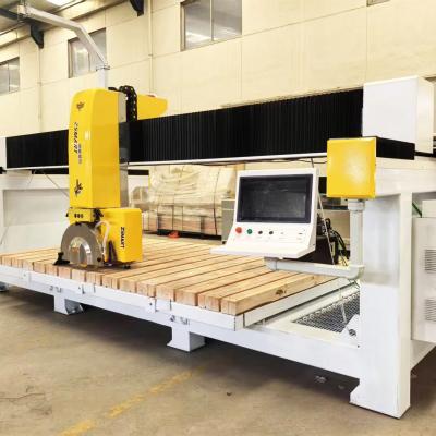 China 5 Axis 15 kW Bridge Cutting Machine for Granite Customizable CNC with Motor Max Cutting Length 1500mm Stone Machinery for sale