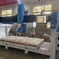 China ZEUS 5+3 Axis CNC Italian Motor Stone Cutting Bridge Machine 3200mm Max Cutting Length for Granite Processing Long Service Life for sale