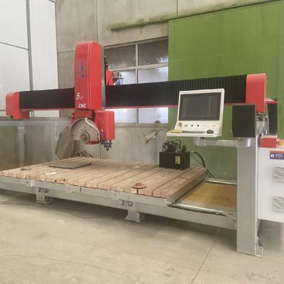 China ZEUS 5+1 5 Axis Bridge Cutting Machine for Marble & Granite 15kw High Precision CNC  Stone Cutting Customizable 380V/220V for sale