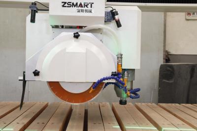 China ZEUS 4+3 AXIS BRIDGE CUTTING MACHINE 15KW+7.5KW 3200*2000MM CUT 100MM STONE CNC MACHINERY improve productivity save money free  after sales training custom logo servo motor spindle camera suction for sale