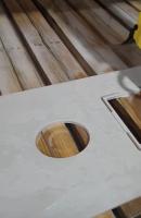 China HOT 4+3 STONE CNC CUTTING MACHINE 15KW+7.5KW 3200*2000MM STONE MACHINERY TABLE 85 DEGREE CHAMFER 45 DEGREE CUT SHAPE SAVE MONEY REDUCE COST CAMERA SUCTION SPINDLE OPEN HOLE CUSTOM LOGO EXCELLENT for sale