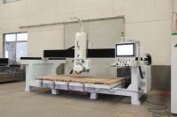 China HOT 4+3 STONE CNC CUTTING MACHINE 15KW+7.5KW 3200*2000MM STONE MACHINERY TABLE 85 DEGREE CHAMFER 45 DEGREE CUT SHAPE SAVE MONEY REDUCE COST CAMERA SUCTION SPINDLE OPEN HOLE CUSTOM LOGO EXCELLENT for sale