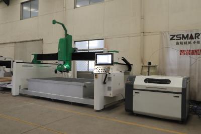 China FIVE AXIS SAWJET STONE CNC ENGRAVING/CUTTING MACHINE 37KW+15KW+750W MARBLE QUARTZ GRANITE 3500*2000MM FREE AFTER SALES TRAINING WEIHONG SYSTEM GalvanizED cast IRON CAMERA Rubber Worktable water gatE for sale