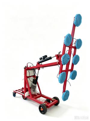 China Glass Suction Cart, 8 pcs suction cups,load 600kg,battery 48v,electric,weight 380kg for sale