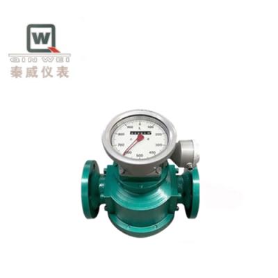China Elliptical gear flowmeter Stainless Steel / Aluminum Oval Gear Flow Meter for sale