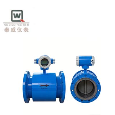 China Large Diameter Pipeline Electromagnetic Flowmeter , Industrial Pipe Type Sewage Flowmeter for sale