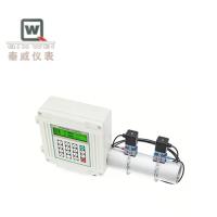 China Wall Mounted Ultrasonic Flowmeter Clamp On External Ultrasonic Flow Meter for sale