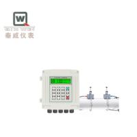 China Wall Mounted Ultrasonic Flowmeter Clamp On External Ultrasonic Flow Meter for sale